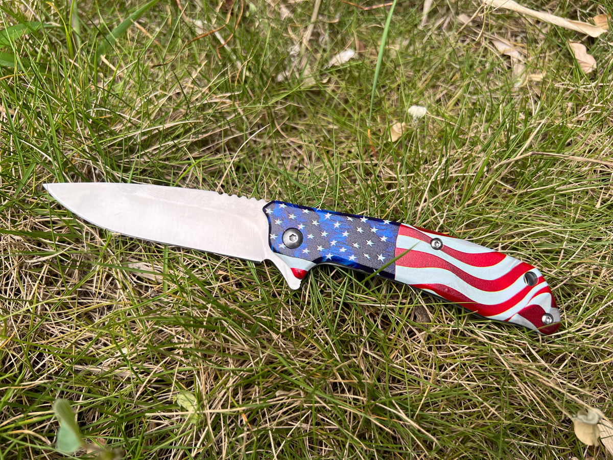 USA American Flag Pocket Knife – AkeyKnife